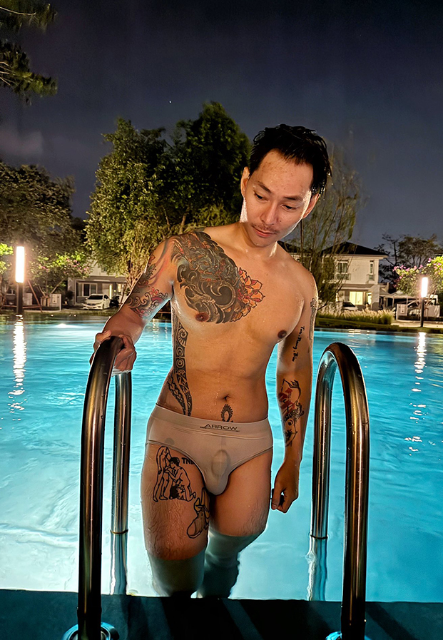 Khun Nangky เปิดวาร์ปนายแบบหล่อ เป้าตุงถึงใจ หล่อแซ่บขั้นสุด