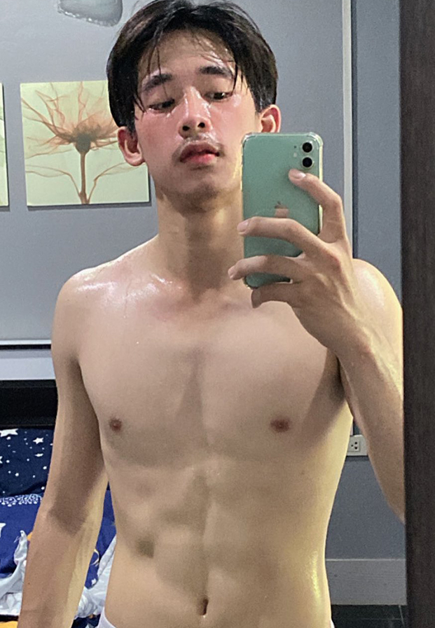 Pumin Tiyanan เปิดวาร์ปหนุ่มหล่อไทบ้าน หุ่นแซ่บ พกของใหญ่มาก